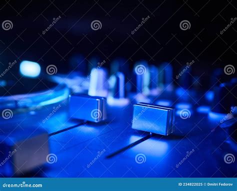DJ Midi Controller At A Nightclub Party Lots Of Buttons And Knobs Stock Image Image Of Media