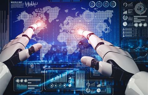 Mlp Future Artificial Intelligence And Machine Learning For Ai Droid Robot Or Cyborg Stock