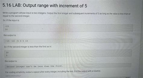 Solved Write A Program Whose Input Is Two Integers Output