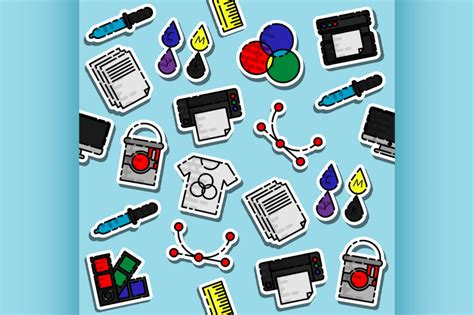 Colored Polygraphy Pattern By Netkoff Thehungryjpeg