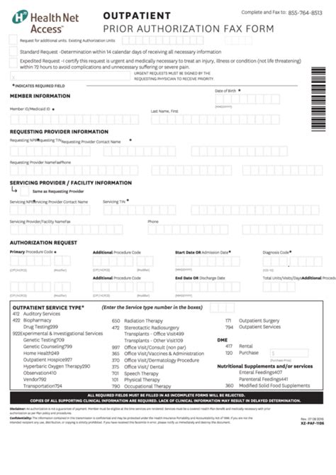 Top Healthnet Prior Authorization Form Templates Free To Download In