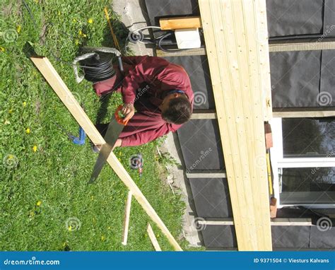 House Cladding Stock Photo Image Of Worker House Cladding 9371504