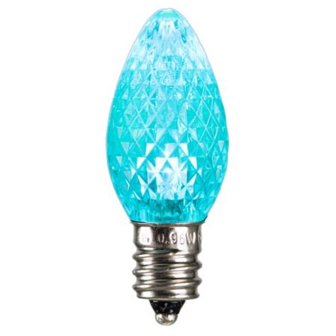 C7 Faceted Led Teal Twinkle Bulb 25 Box Xledc7lt 25 1 Harris Teeter