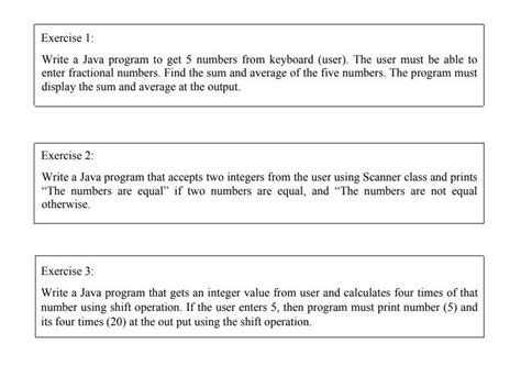 Solved Exercise Write A Java Program To Get Numbers Chegg