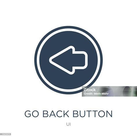 흰색 바탕에 버튼 아이콘 벡터를 다시 이동 다시 버튼 유행 가득 아이콘 Ui 컬렉션에서가 다시 버튼 벡터 일러스트 레이 션 등에 대한 스톡 벡터 아트 및 기타 이미지