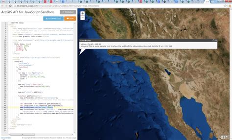 how to resize infowindow automatically based on th esri community