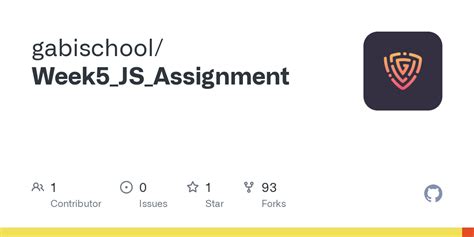 Github Gabischoolweek5jsassignment