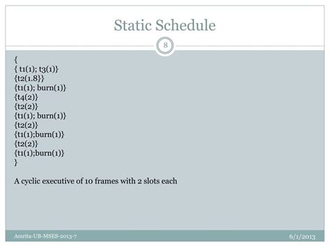 ppt clock driven static scheduling powerpoint presentation free
