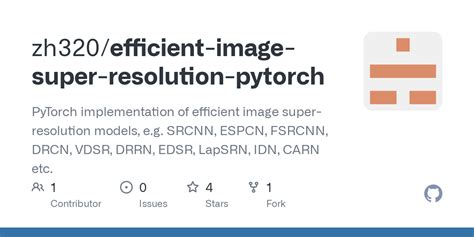 Efficient Image Super Resolution Pytorchmodelscarnpy At Main · Zh320efficient Image Super