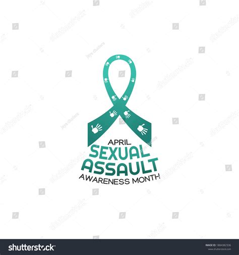 Vector Graphic Sexual Assault Awareness Month Stock Vector Royalty