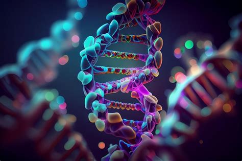 Premium Photo Dna Under Microscope Createdgenerative Ai