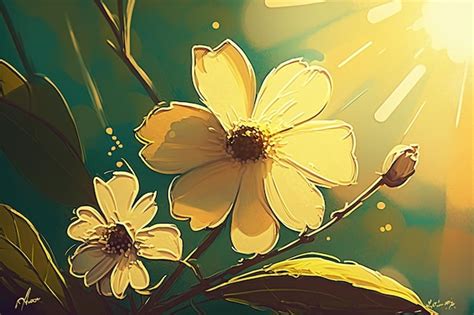 Premium Photo Cute Spring Illustration Background