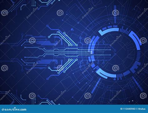 Abstract Technology Circuit Board Communication Concept Stock Vector Illustration Of