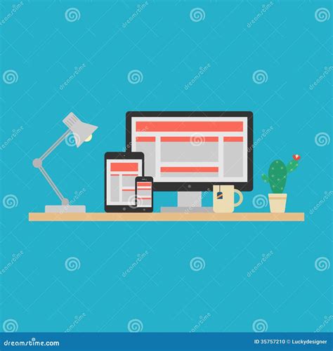Responsive Web Design Concept Vector Stock Vector Illustration Of