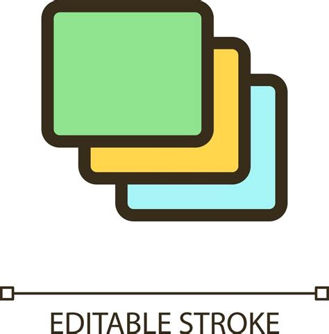 Series Of Layers Pixel Perfect Rgb Color Ui Icon Digital Image Editing