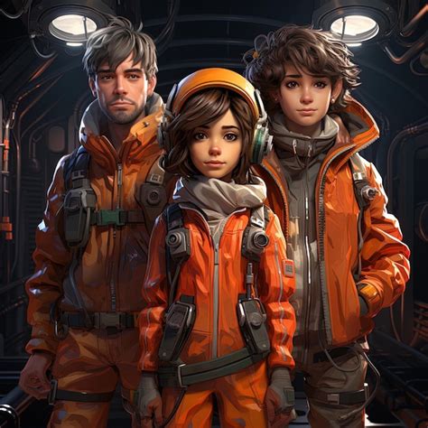 Premium Photo Scifi Characters Game Assets