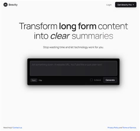 Brevity The Ultimate Ai Powered Summarization Tool Almmaai