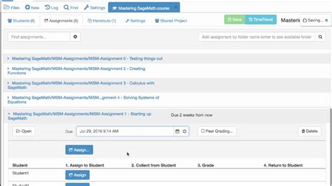 creating assignments in sagemathcloud cocalc youtube