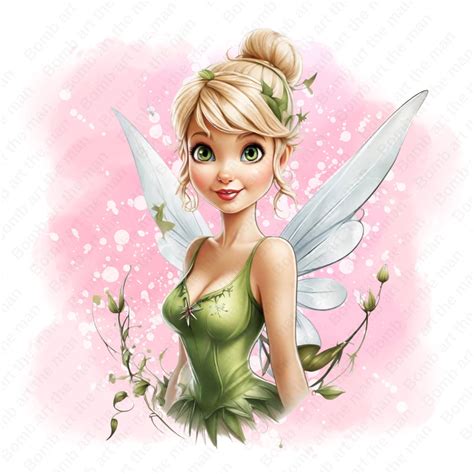 Tinkerbell Clipart Cute Tinkerbell Png Cute Fairy Clipart Watercolor
