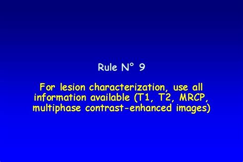 Mrcp Technique And Interpretation 10 Rules In Mrcp