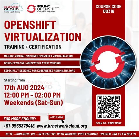 openshift virtualization training and certification kr network cloud