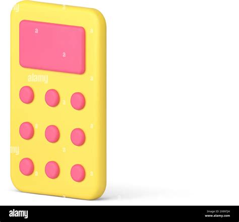 Math Financial Counting Calculator Accounting Budget Check Device Technology 3d Icon Realistic