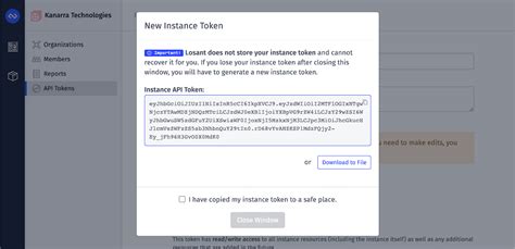 Instance Api Tokens Losant Documentation