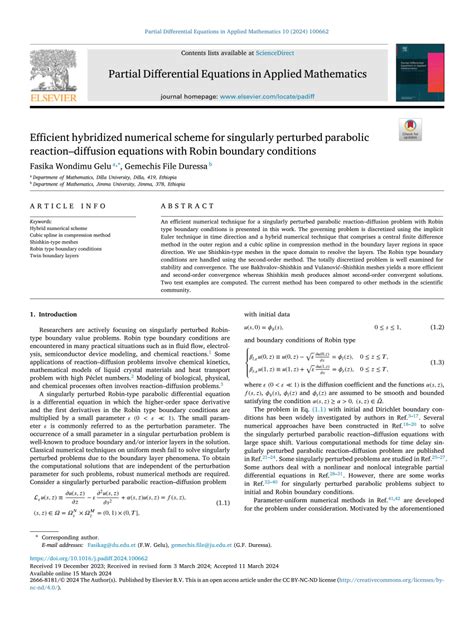 Pdf Efficient Hybridized Numerical Scheme For Singularly Perturbed Parabolic Reaction