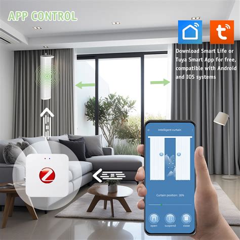 Tuya Zigbee Smart Electric Curtain 25nm Smart Curtain Motor And