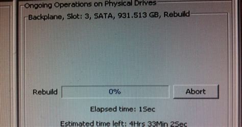 NAP ICT Failed HDD In Raid Rebuild