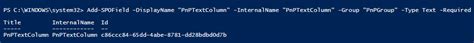 Working With Site Columns On Sharepoint Using Pnp Powershell