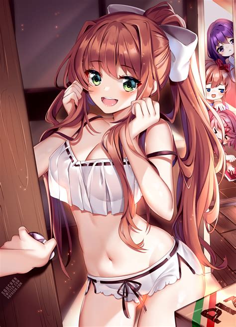 Monika Doki Doki Literature Club Danbooru