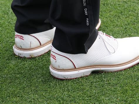 Tiger Woods New White Sun Day Red Golf Shoe Prototypes 2024