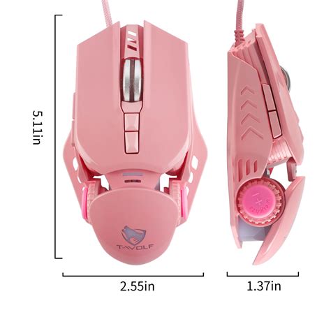 Ergonomische Wired Mouse Gewichteten Gaming Mause Grandado