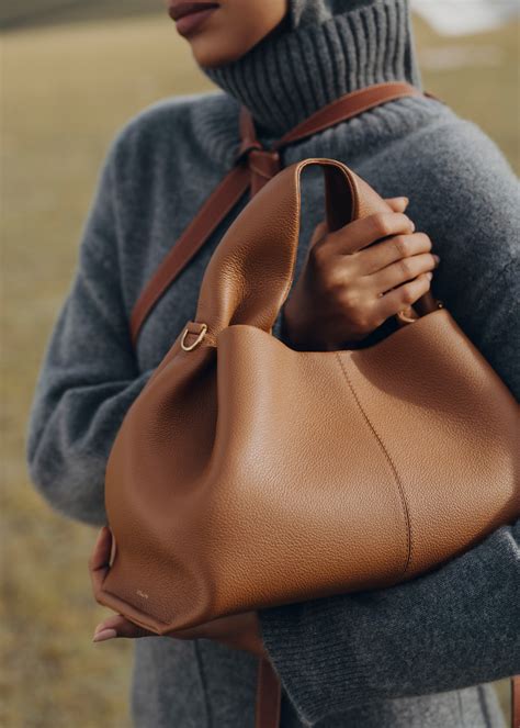 Polène Sac Numéro Dix Noir Lisse