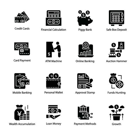 pack of finance and money flow icons 36039118 vector art at vecteezy