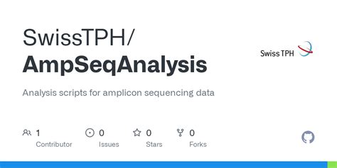 GitHub SwissTPH AmpSeqAnalysis Analysis Scripts For Amplicon Sequencing Data