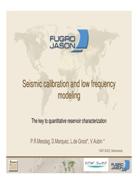 PDF Seismic Calibration And Low Frequency Modeling DOKUMEN TIPS