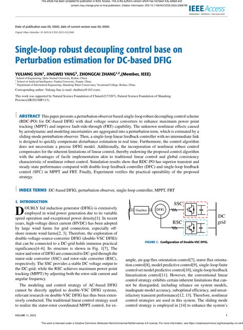 Pdf Single Loop Robust Decoupling Control Base On Perturbation