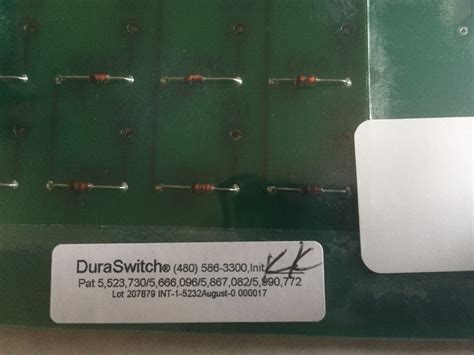 duraswitch int 1 5232 revc int15232 int paper control panel membrane ag0993 bz on ebid united