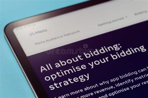 Checking Meta Audience Network Page Editorial Image Image Of