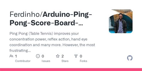github ferdinho arduino ping pong score board computer architecture