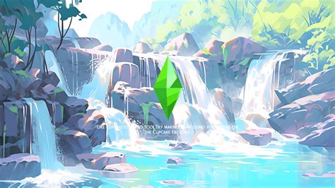Écran De Chargement De La Cascade Mods Sims 4 Par Sakuralunari