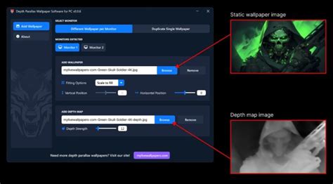 how to set depth parallax wallpaper for your monitor