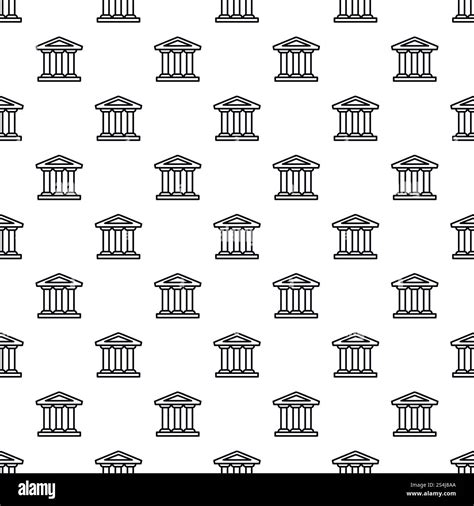 Bank Building Pattern Seamless Repeat Background For Any Web Design Bank Building Pattern