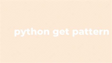 Solved Get Pattern From String In Python Sourcetrail