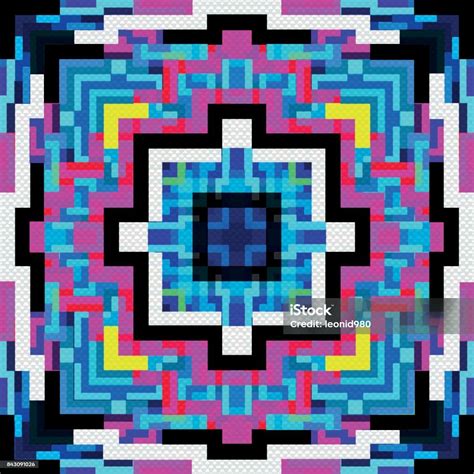 픽셀 완벽 한 기하학적 패턴 벡터 일러스트 레이 션을 착 색 0명에 대한 스톡 벡터 아트 및 기타 이미지 0명 디자인