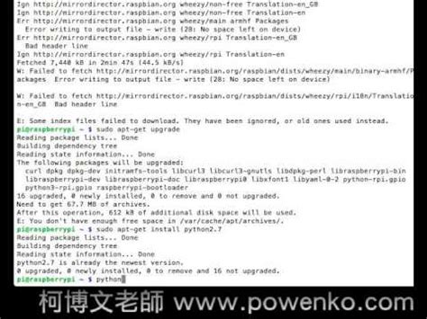 樹莓派 Raspberry Pi 如何安裝和執行 python 程式 柯博文老師教學 YouTube