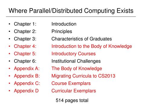 Ppt Parallel And Distributed Computing In Cs2013 Powerpoint