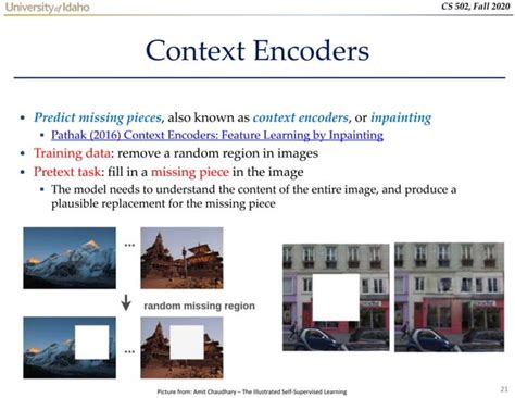 Lecture 16 Self Supervised Learning Pptx Computing Technology